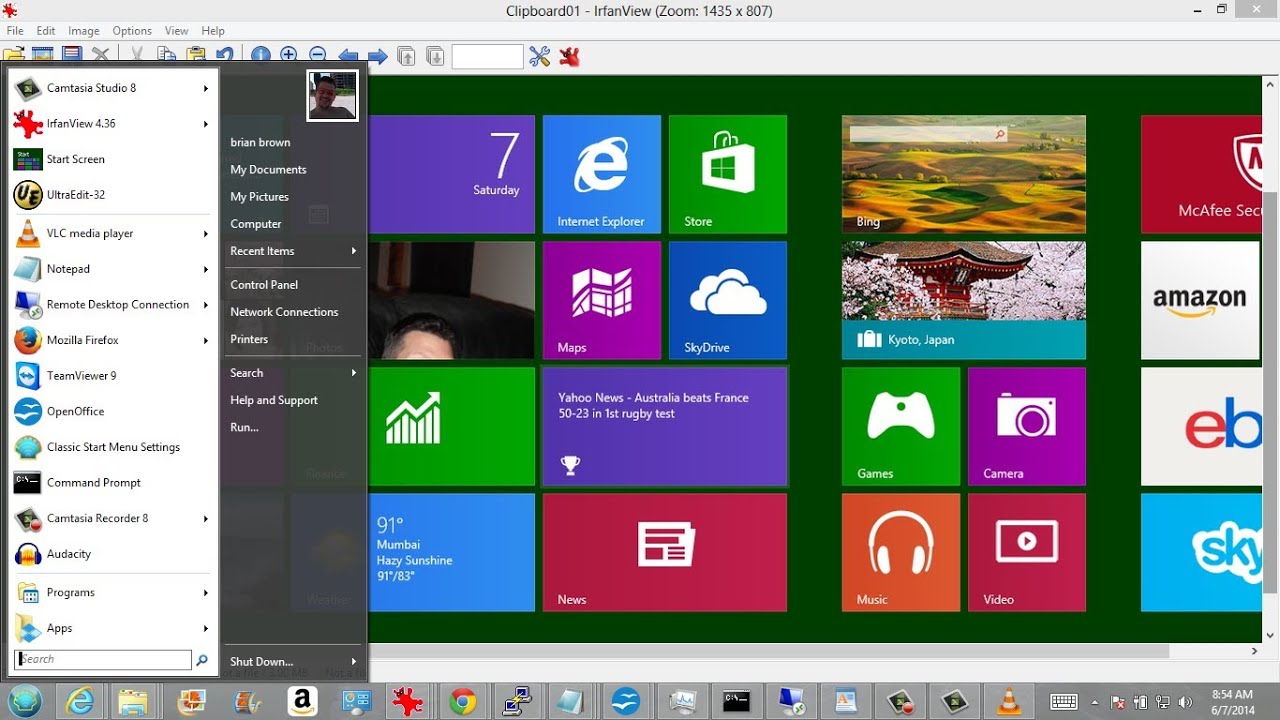 how to make windows 8 look like windows 7 and how to use your phone for ...