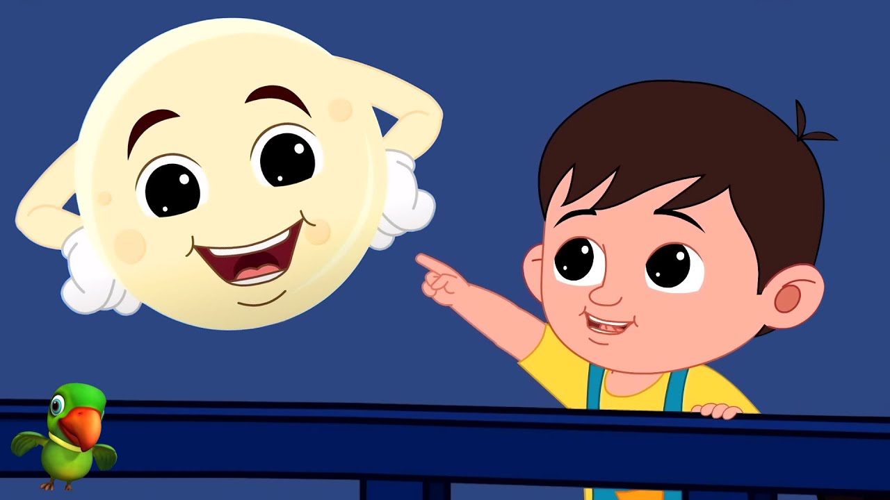 Chanda Mama Song, चंदा मामा, Hindi Nursery Rhymes and Kids Songs - YouTube