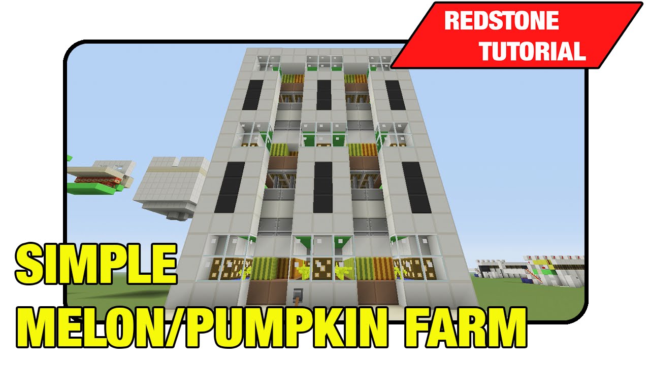 Simple Melon/Pumpkin Farm "Tutorial" (Minecraft Xbox/Ps3 TU16) - YouTube