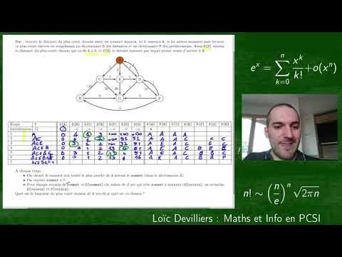 Info 🐍 : principe de l’algorithme de Dijkstra sur un exemple - YouTube