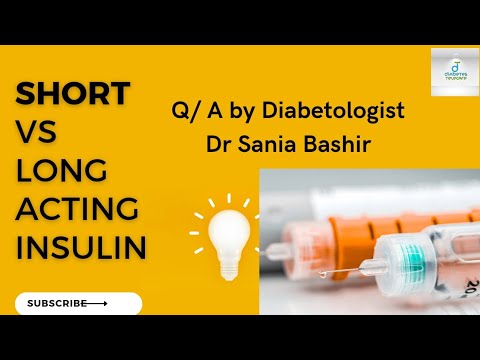 Short vs Long Acting Insulin || Q/ A by Dr Sania Bashir || Diabetes ...