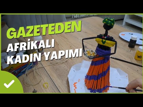 🌼GAZETEDEN AFRİKALI KADIN NASIL YAPILIR?
