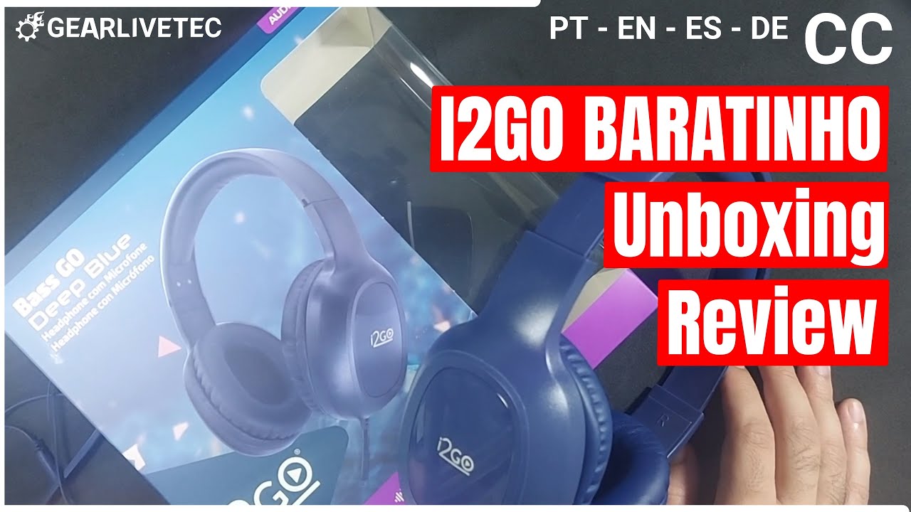 Unboxing Headphone I2GO BASS GO DEEP BLUE 2024 - YouTube