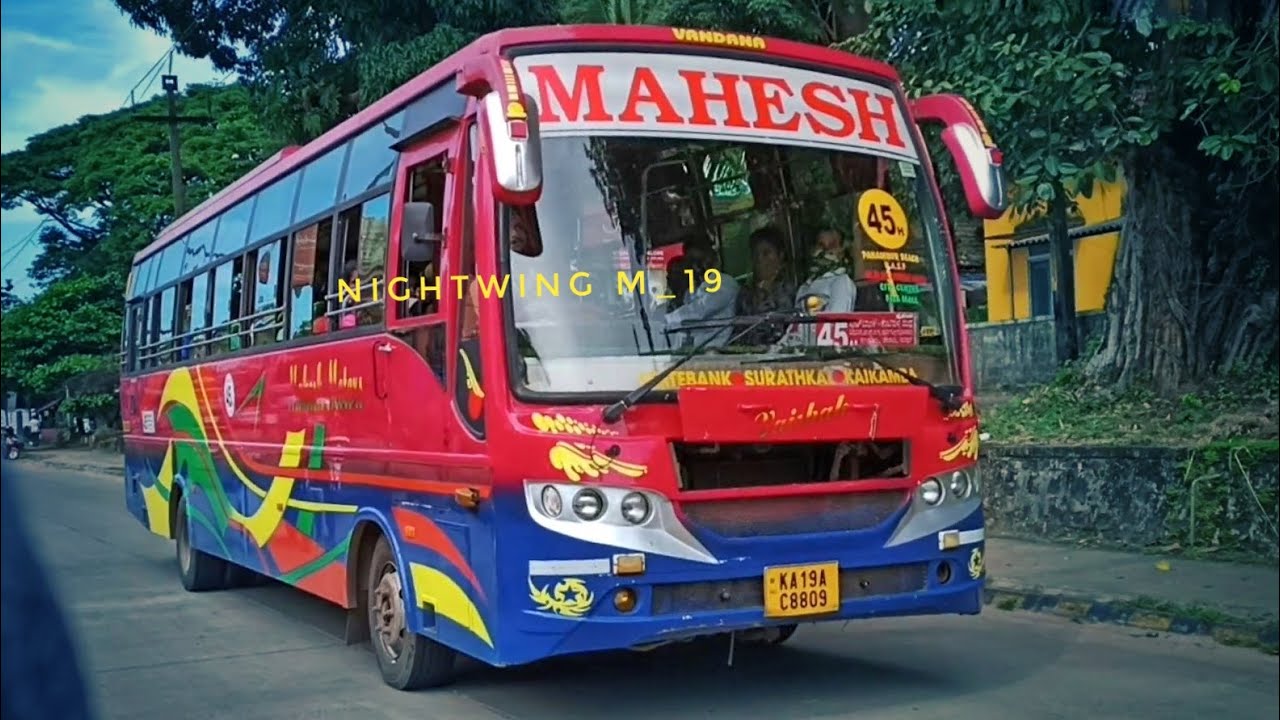 Mahesh motors | Mangalore buses - YouTube