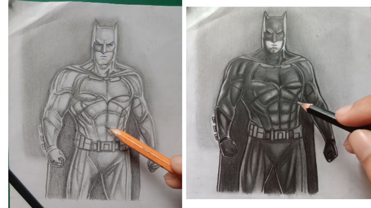 How to draw Batman - YouTube