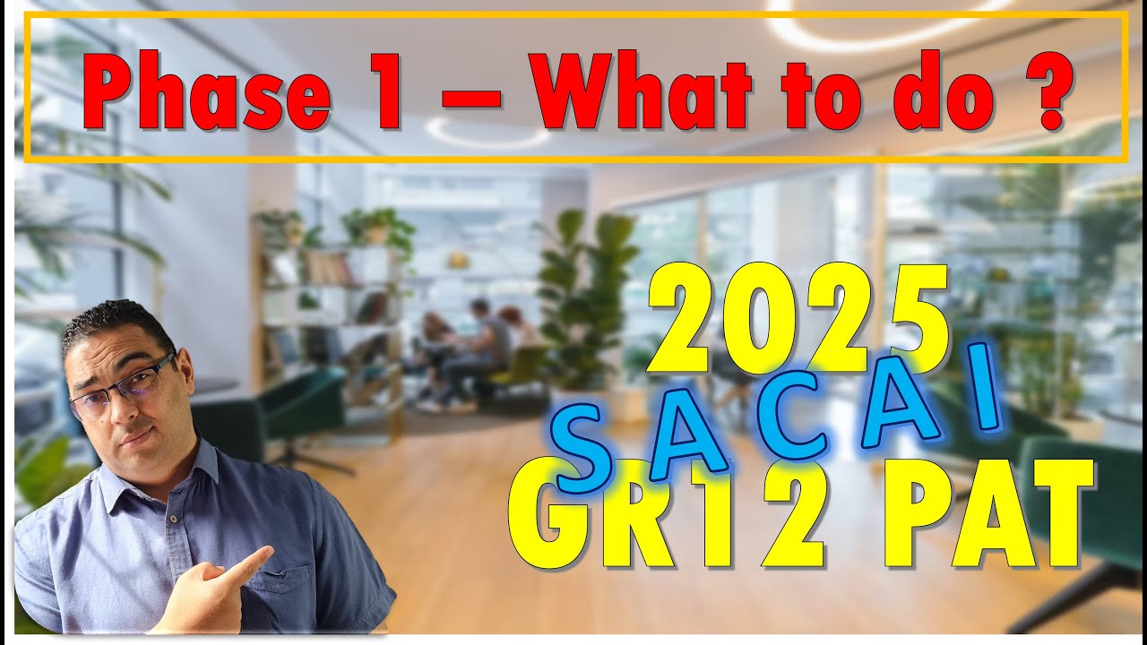 CAT PAT GRADE 12 | How to Complete Phase 1 | SACAI | 2025 - YouTube