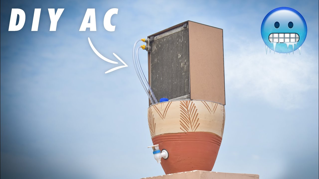 Let's Make a Powerful AC using Radiator | Homemade Air Cooler - YouTube