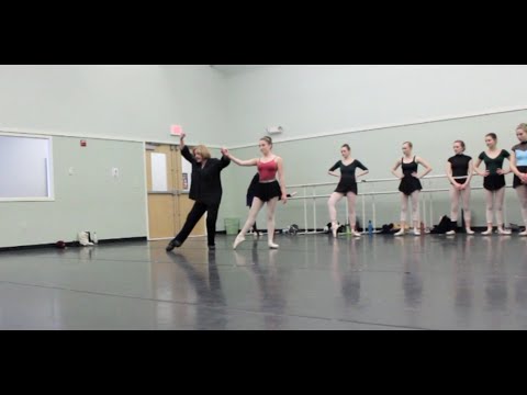 Maine State Ballet: Mrs Miele Pointe class - YouTube