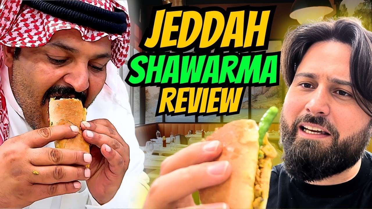 reviewing BEST shawarma in Jeddah with Saudi & a day in my life. # ...