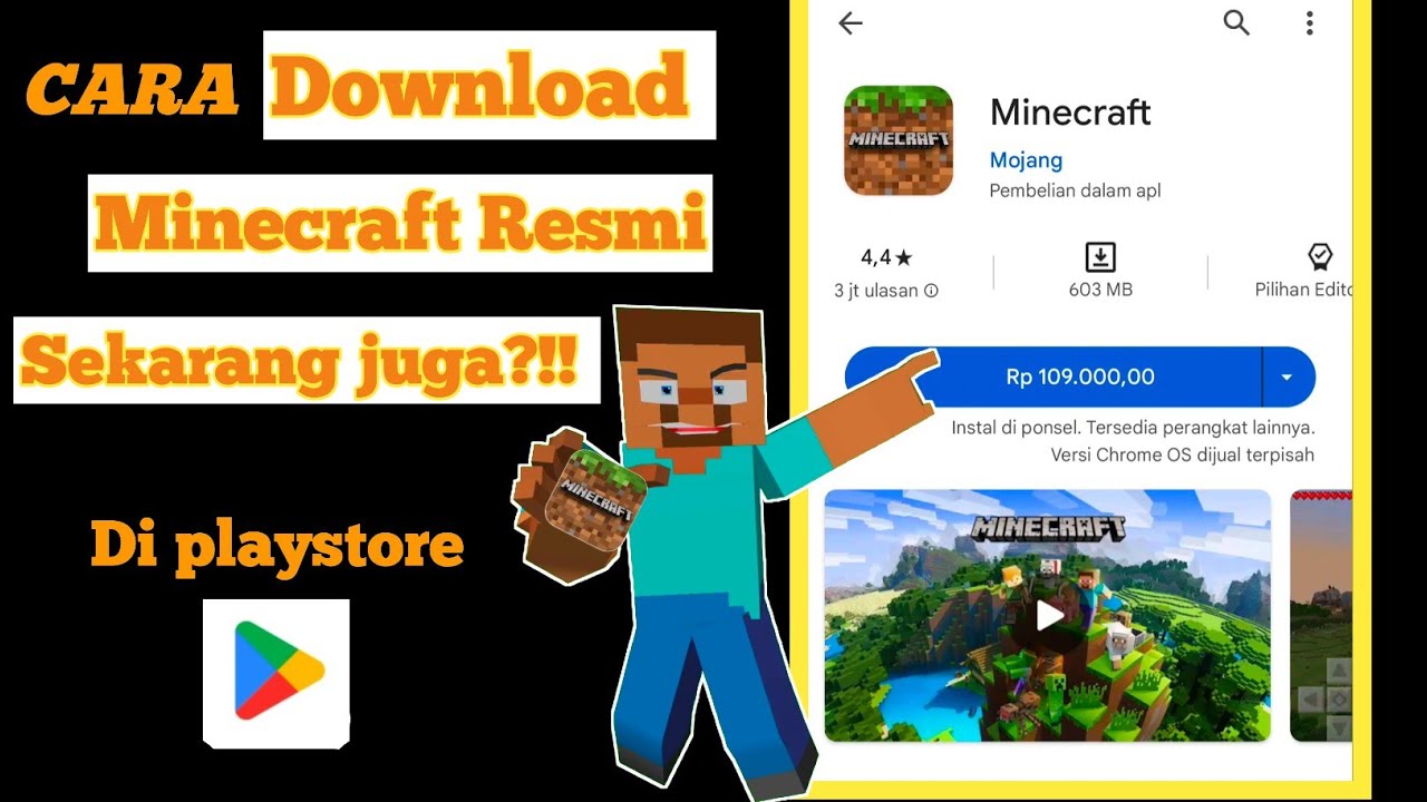 Apabila yang kamu Download Minecraft Asli dari PlayStore?!! - YouTube