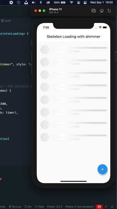 Flutter Skeleton Loading with shimmer #shorts - YouTube