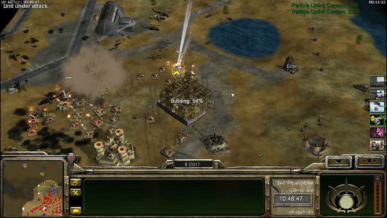 GLA Fortress 1 vs 3 USA Air Force (OPERATION FIRESTORM Mod) C&C ...