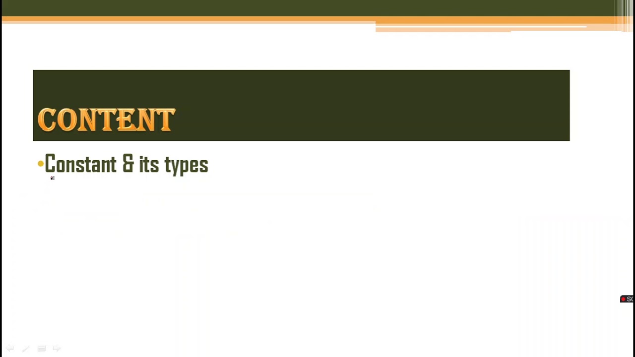 Pgc Lecture Constant And Its Types In C Youtube