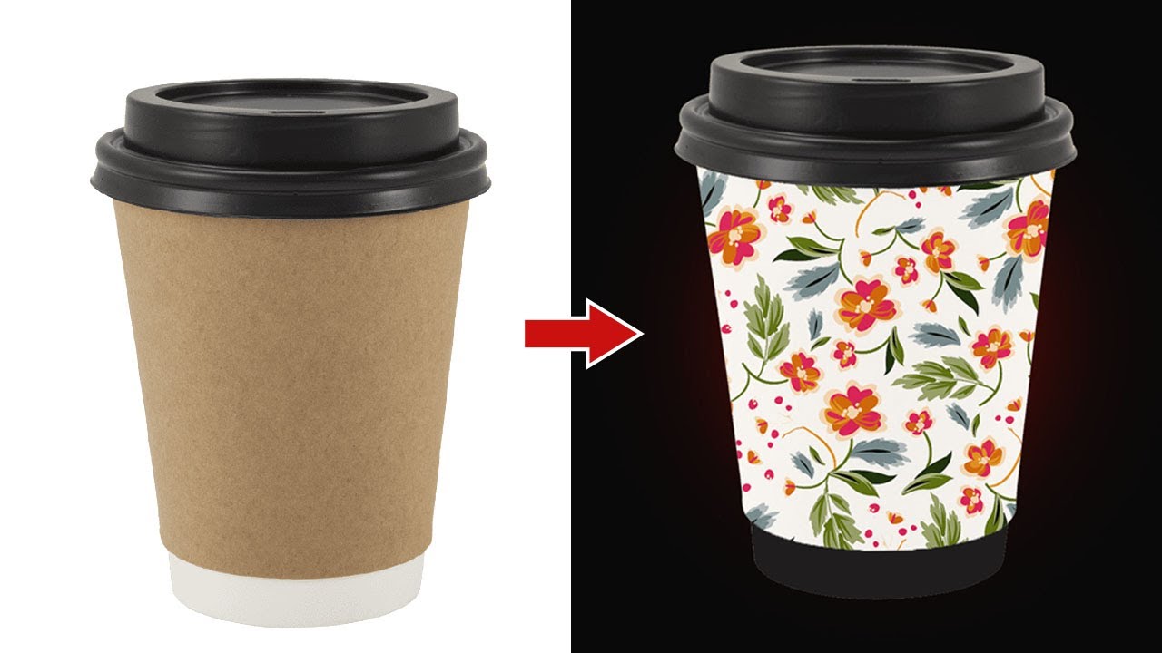 Coffee cup mockup-Photoshop Tutorial I Photoshop Tutorials - YouTube