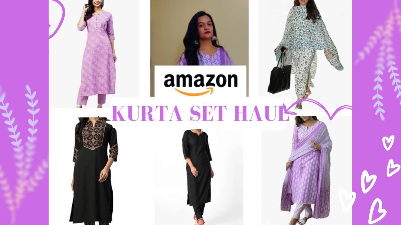 Amazon kurta set Haul under 700 🌼 ||Amazon kurta || Haul || kurta set ...