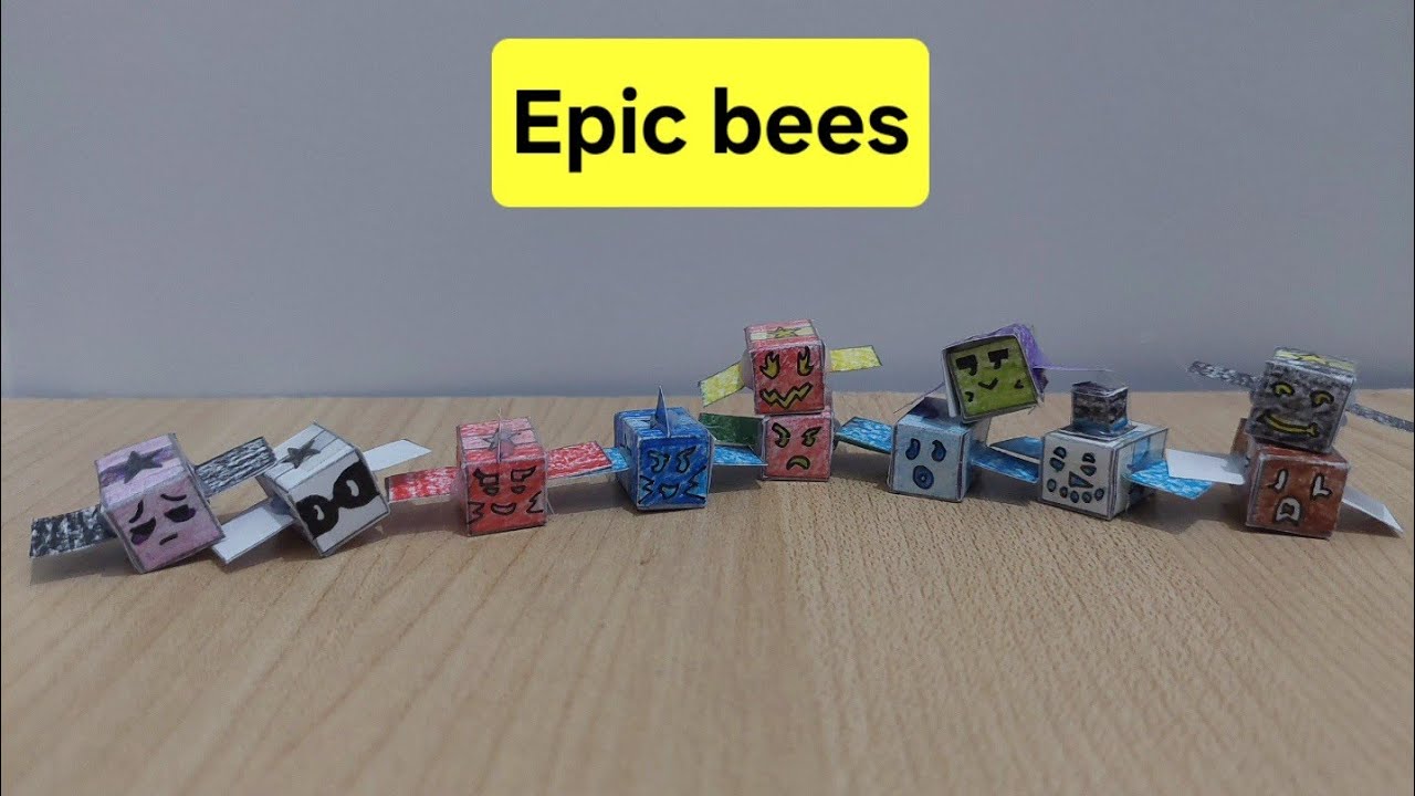 A papercraft of all the epic bees | Bee swarm | Papercraft [27] - YouTube