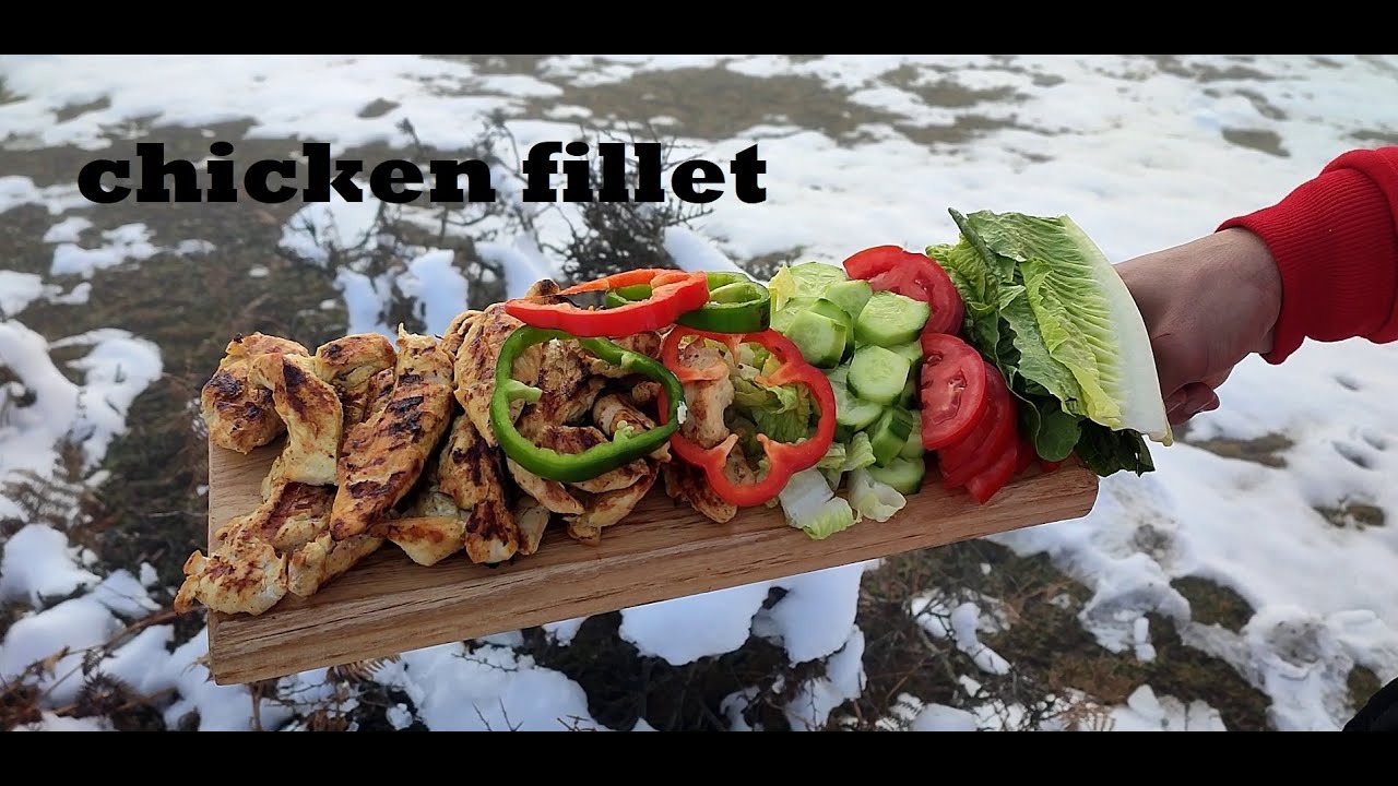 Chicken fillet in snow - Most beautiful view - YouTube