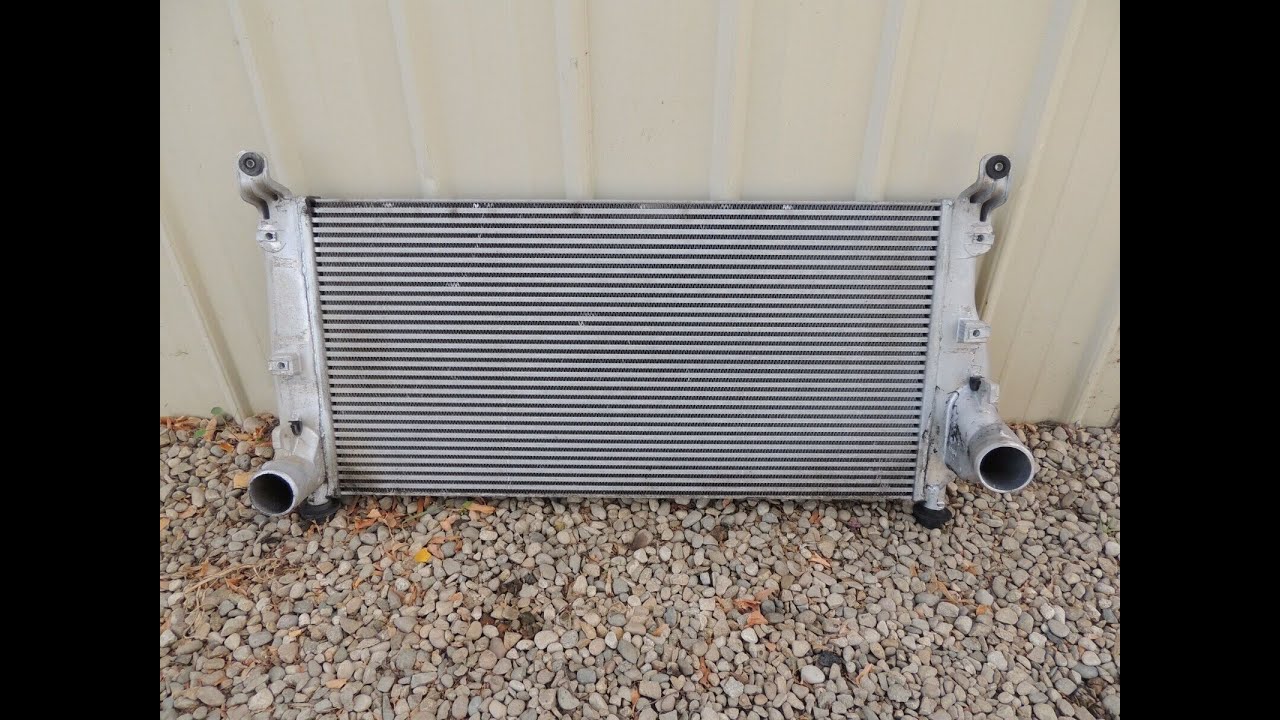 6.5L INTERCOOLER CORE SUPPORT CUTING - YouTube