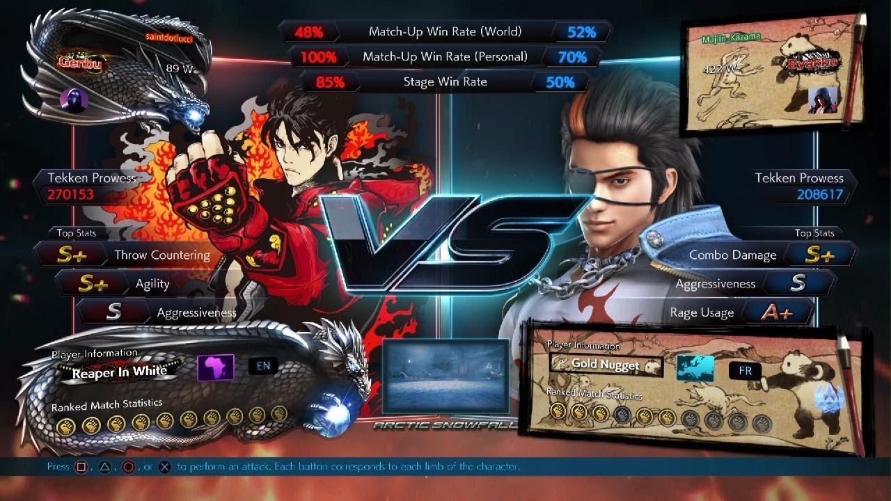 Tekken 7 (Ranked) - Majiin_Kazama (Hwoarang) vs. Saint Lucci (Jin ...