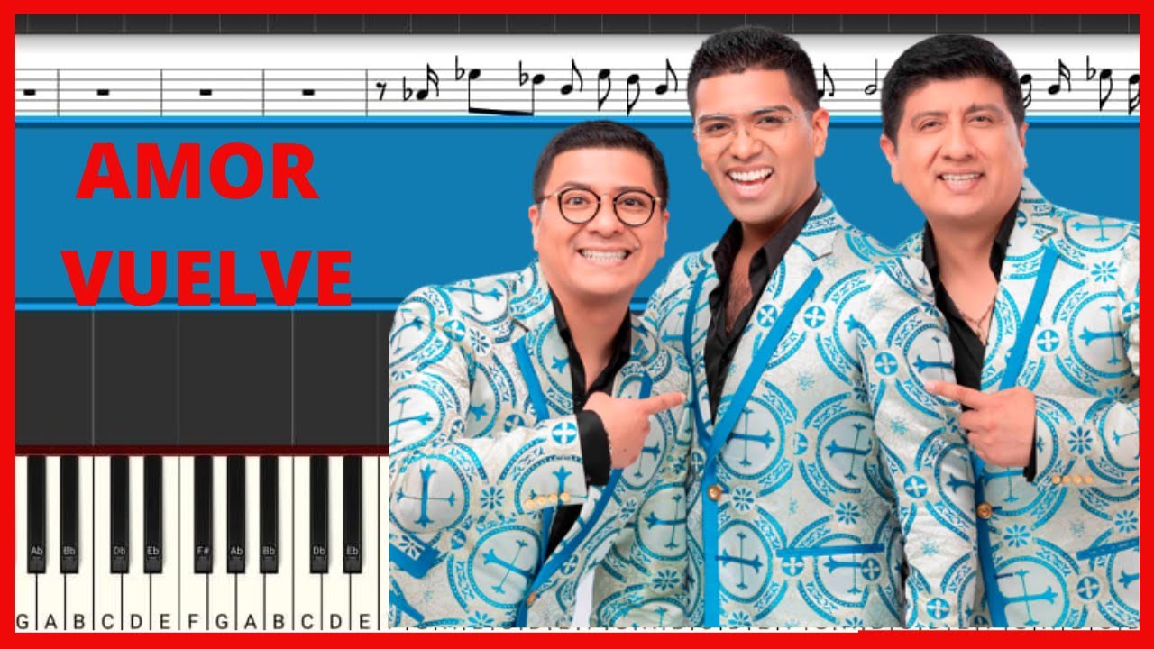 Grupo 5, Eddy Herrera - Amor Vuelve | Piano Tutorial | Midi - YouTube