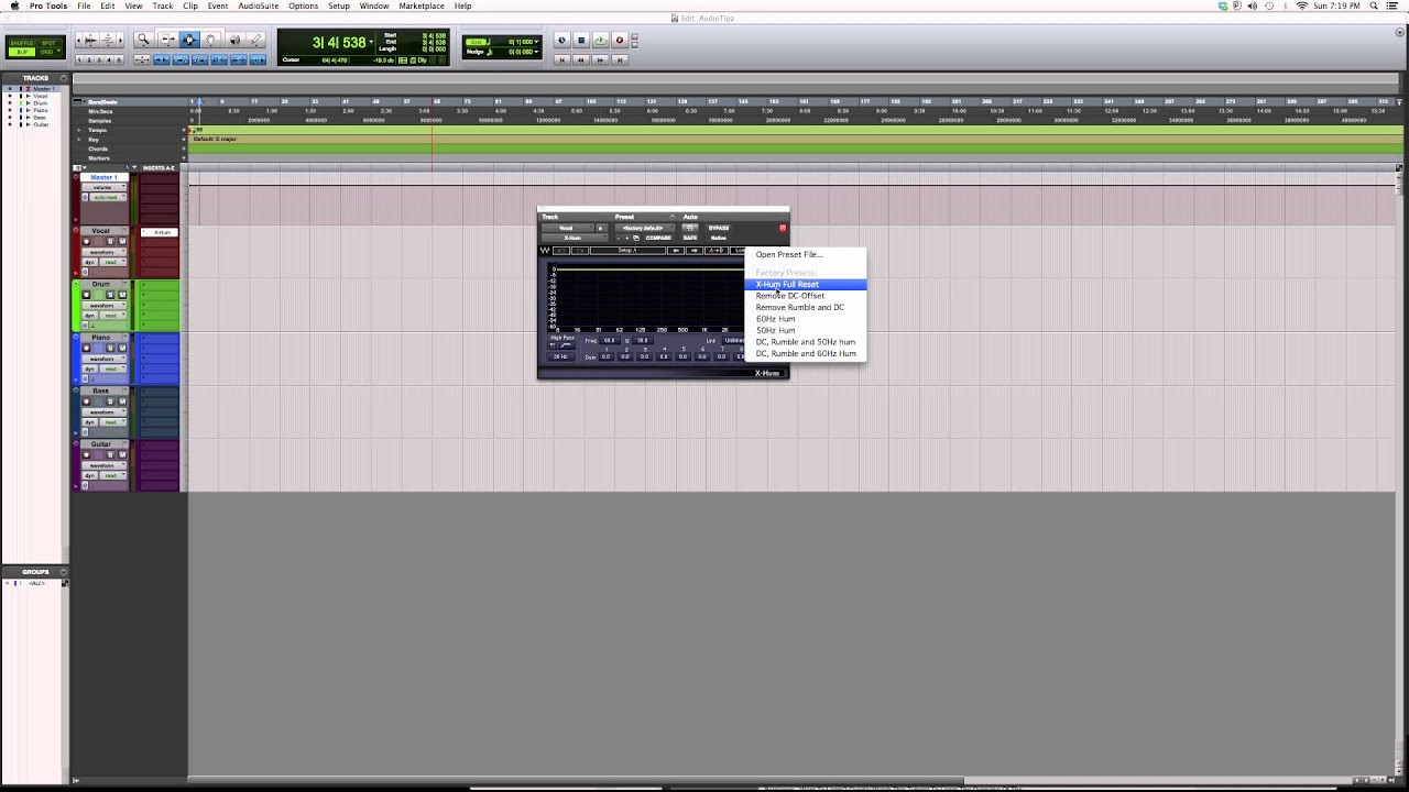597 Overview Of The Powerful Waves X Hum Plugin Inside Protools - YouTube