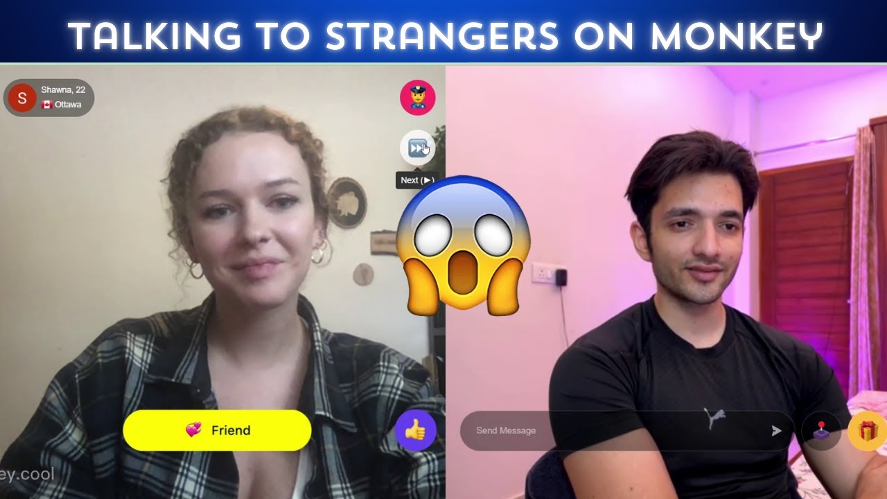 Talking To Strangers On Monkey App - YouTube