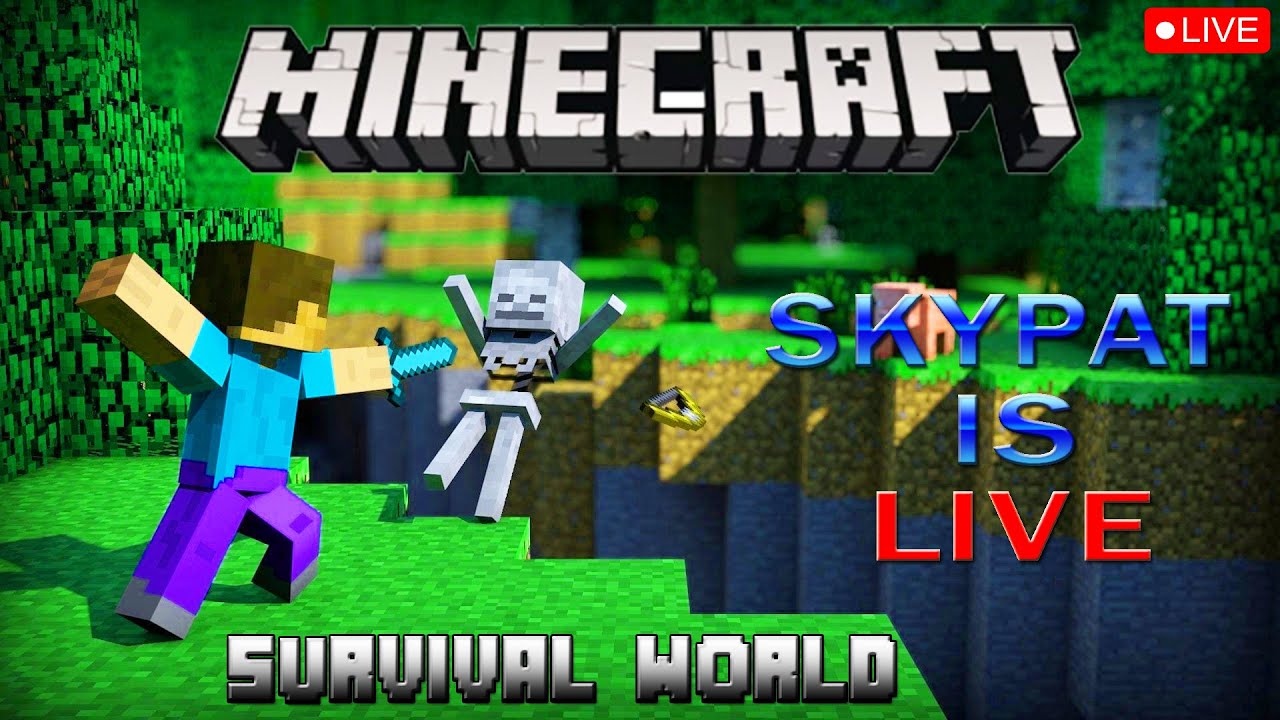 MINECRAFT NEW SURVIVAL WORLD LIVE GAMEPLAY - YouTube
