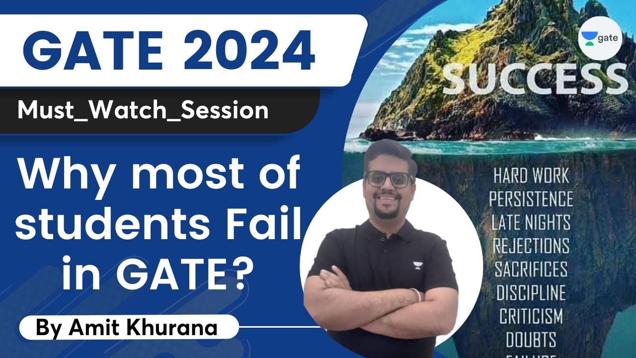Why most of students fail in GATE | GATE 2024 | Amit Khurana - YouTube