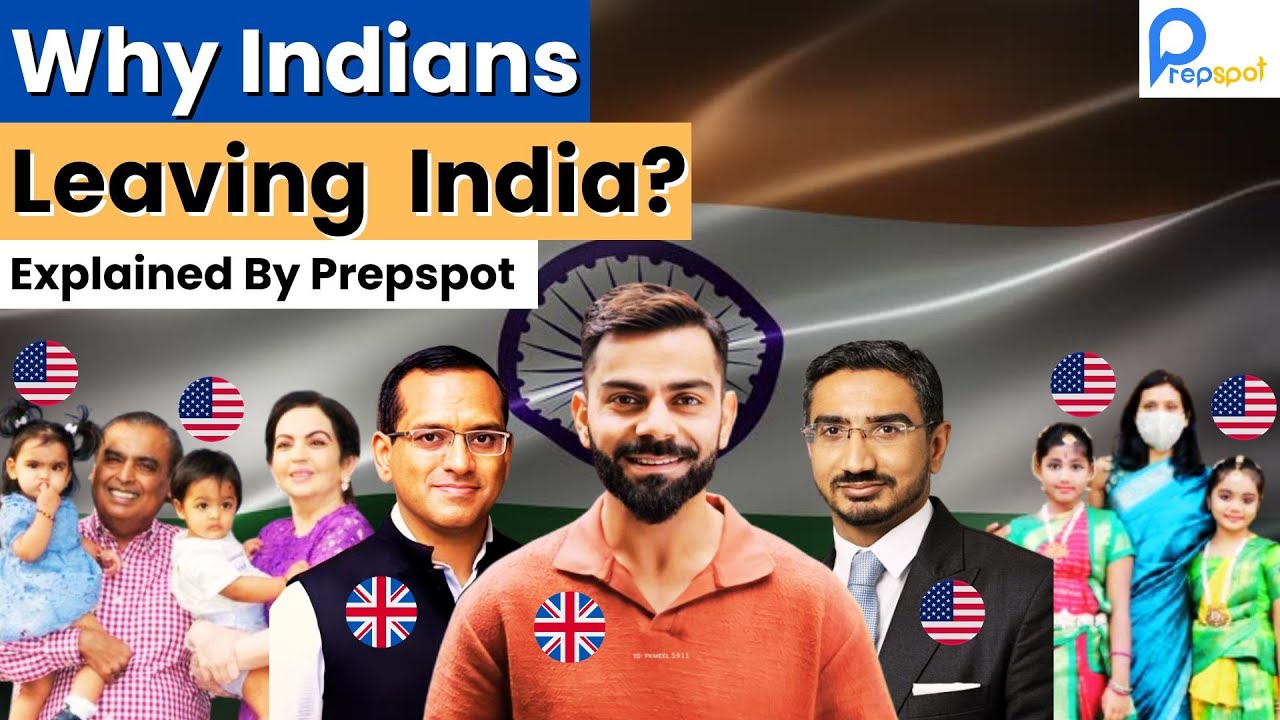 Why Indians Leaving India And Moving Abroad | Topics In News Explained ...
