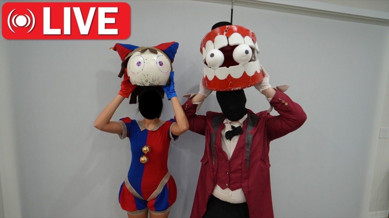 CAINE AND POMNI FACE REVEAL LIVESTREAM! - YouTube