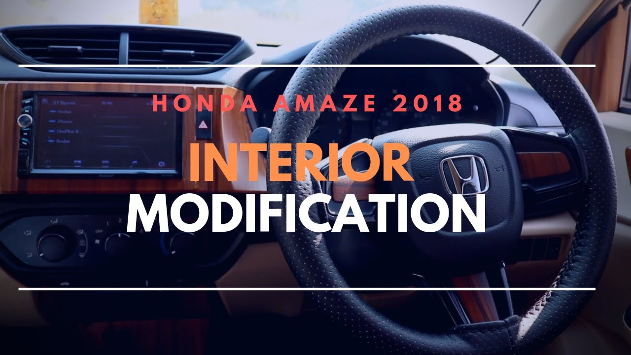 Honda Amaze Modified Interior