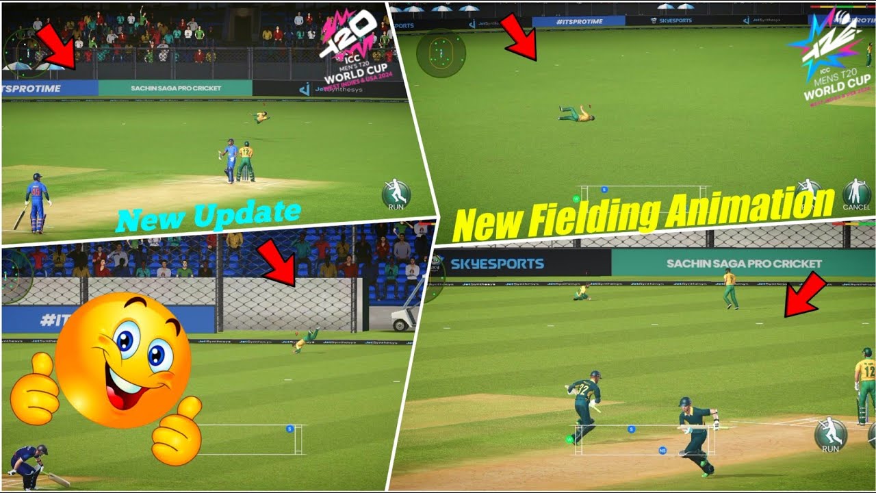 Sachin Saga Pro Cricket New Update New Fielding Animation | SSPC New ...