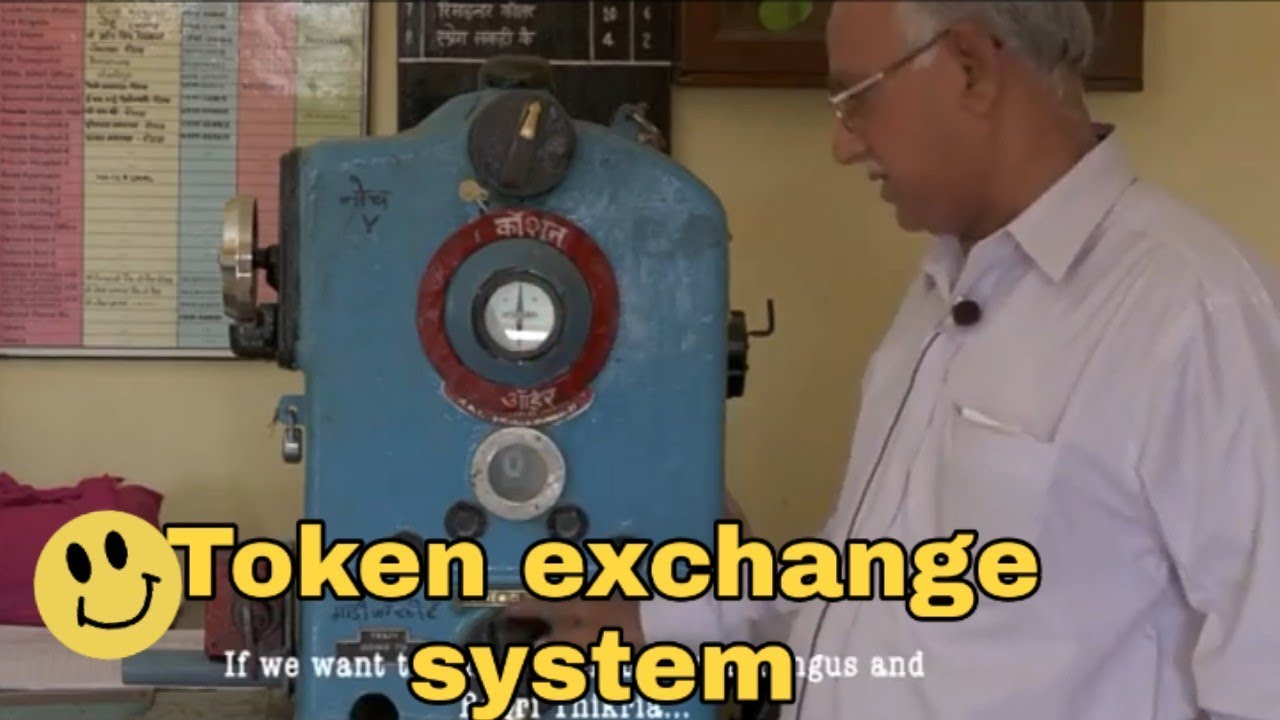 Indian railway token exchange system in meter gauge train - YouTube