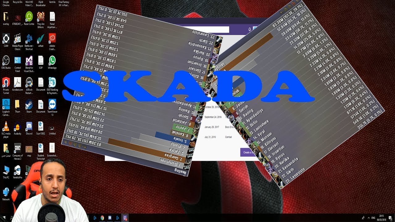 World of Warcraft legion {Skada addon} شرح - YouTube