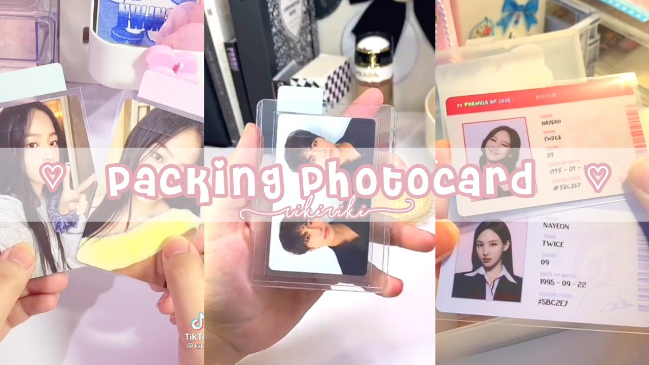 ´∩｡• ᵕ •｡∩` - asmr packing photocard kpop 👛💒 | rikiriki - YouTube