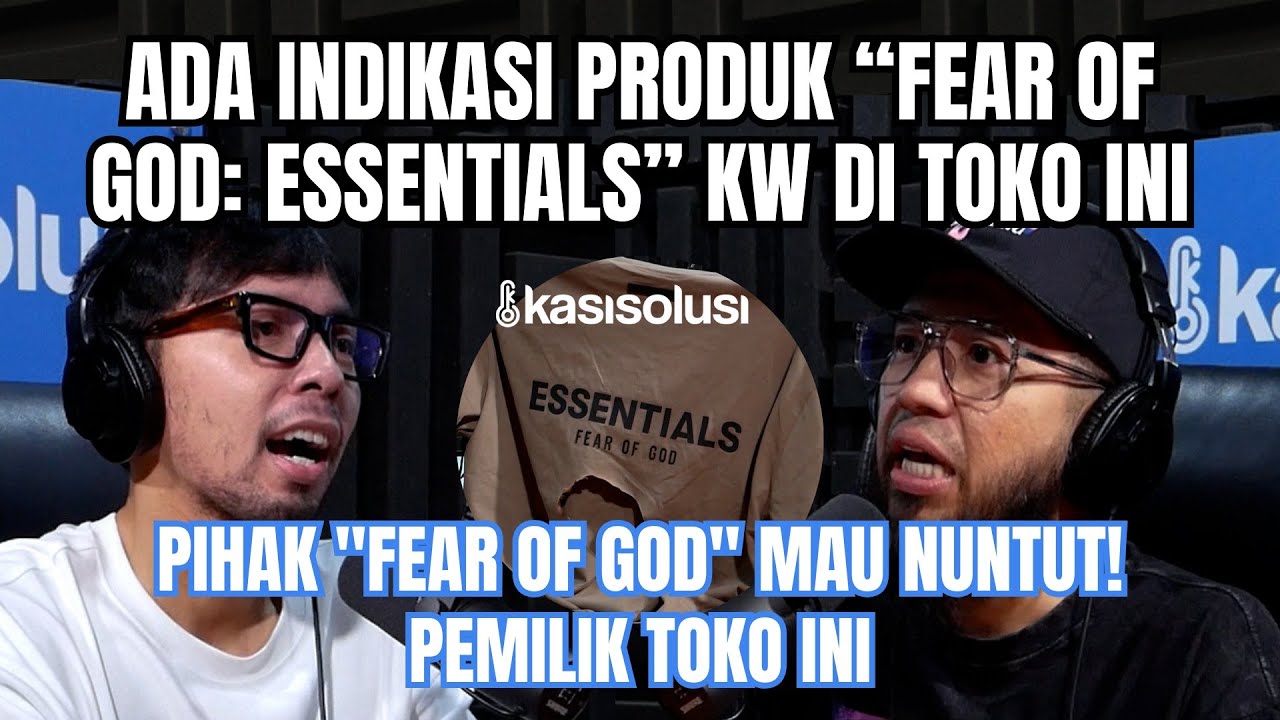 PRODUK ‘FEAR OF GOD’ DI TOKO INI KETAUAN JUAL BARANG KW? CONTENT CREATOR INI BERANI BUKTIKAN ...