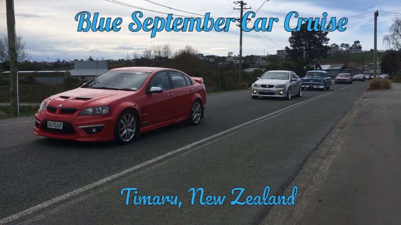 Blue September Car Cruise - Timaru, New Zealand - YouTube