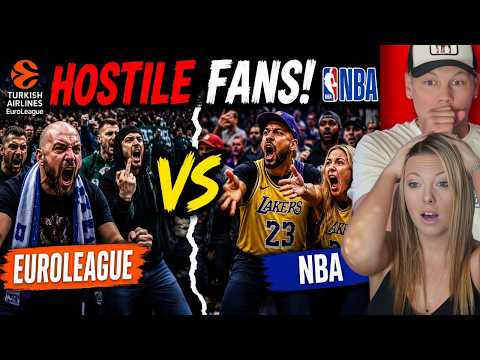 HOSTILE Fans?! 😱 EuroLeague vs NBA Fans REACTION