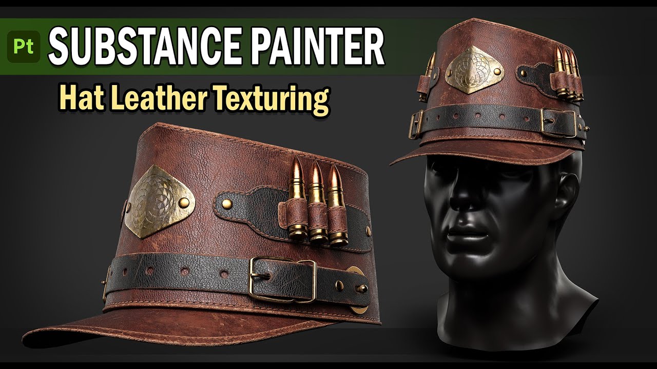 Hat Leather | Leather Material | Substance painter - YouTube