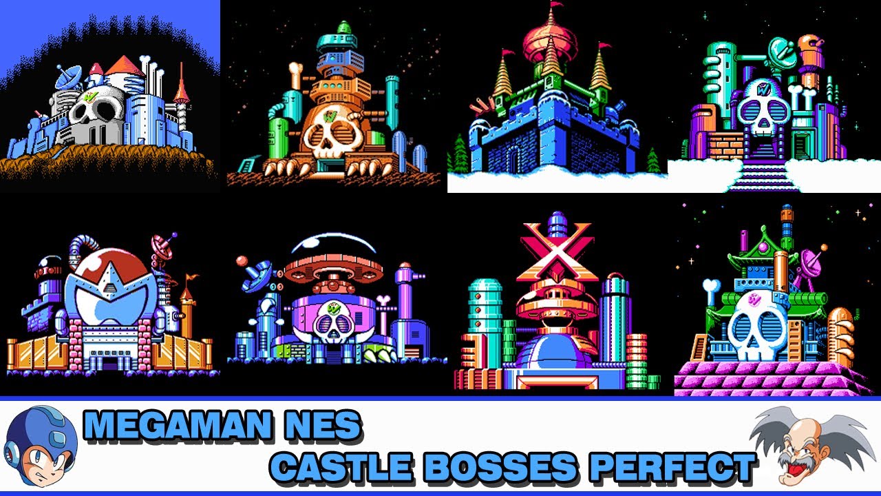 Mega Man NES – All Castle Bosses Defeated (Mostly Buster Only Challenge ...