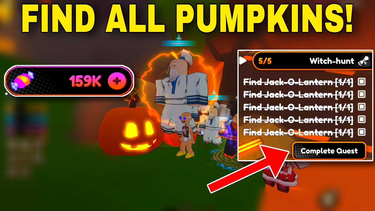 How To Find All The Pumpkins Quest *HALLOWEEN UPDATE* in Anime ...