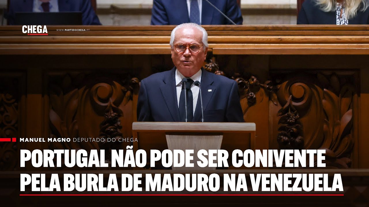 Portugal não pode ser conivente pela burla de Maduro na Venezuela - YouTube
