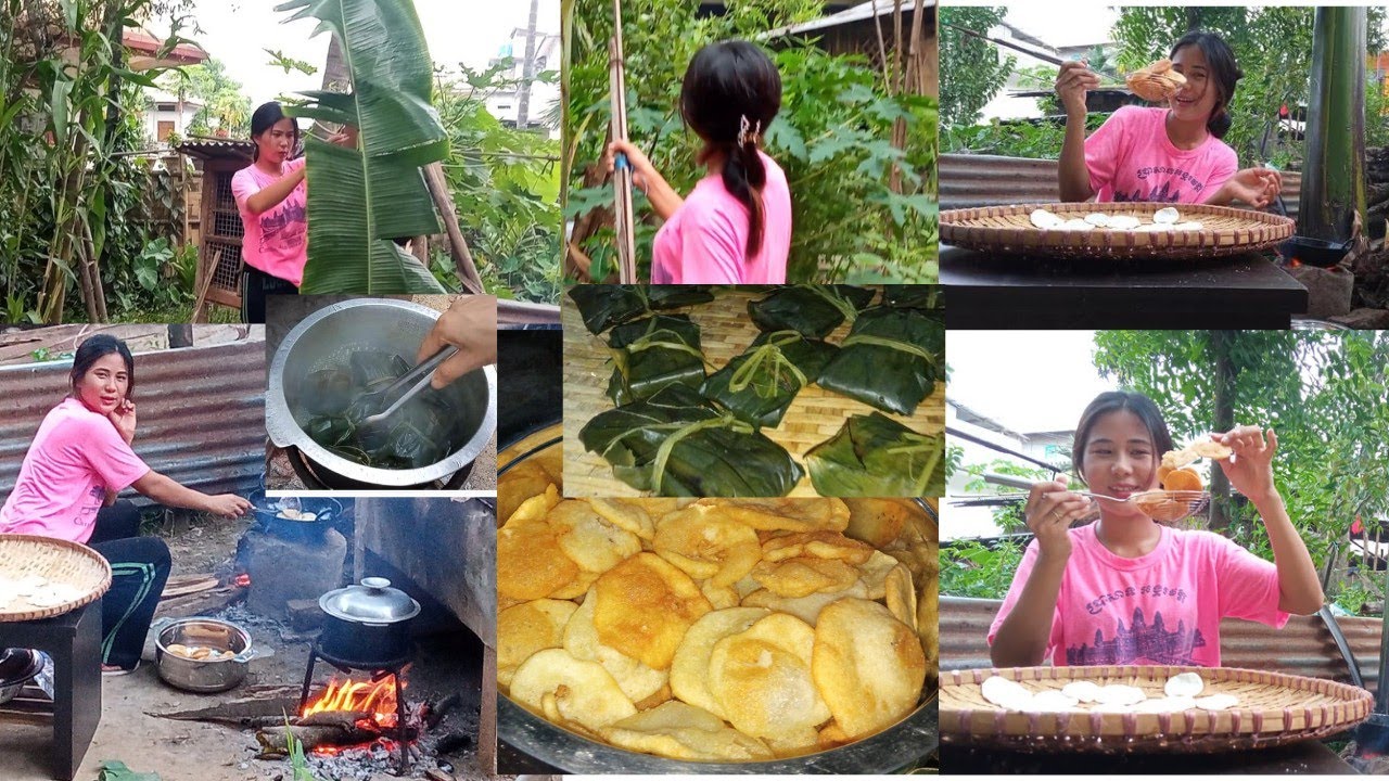 Sticky rice biscuits //Naga traditional /How to make Sticky rice ...