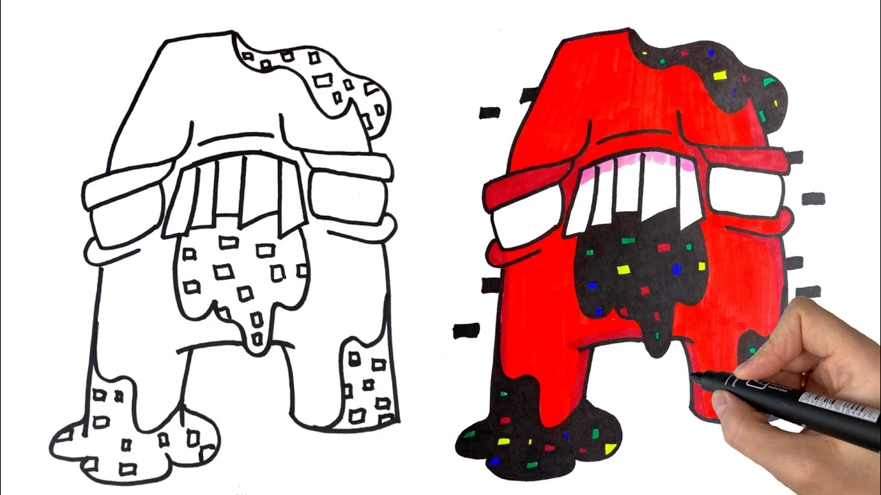 Alphabet Lore | How To Draw Corrupted A - YouTube