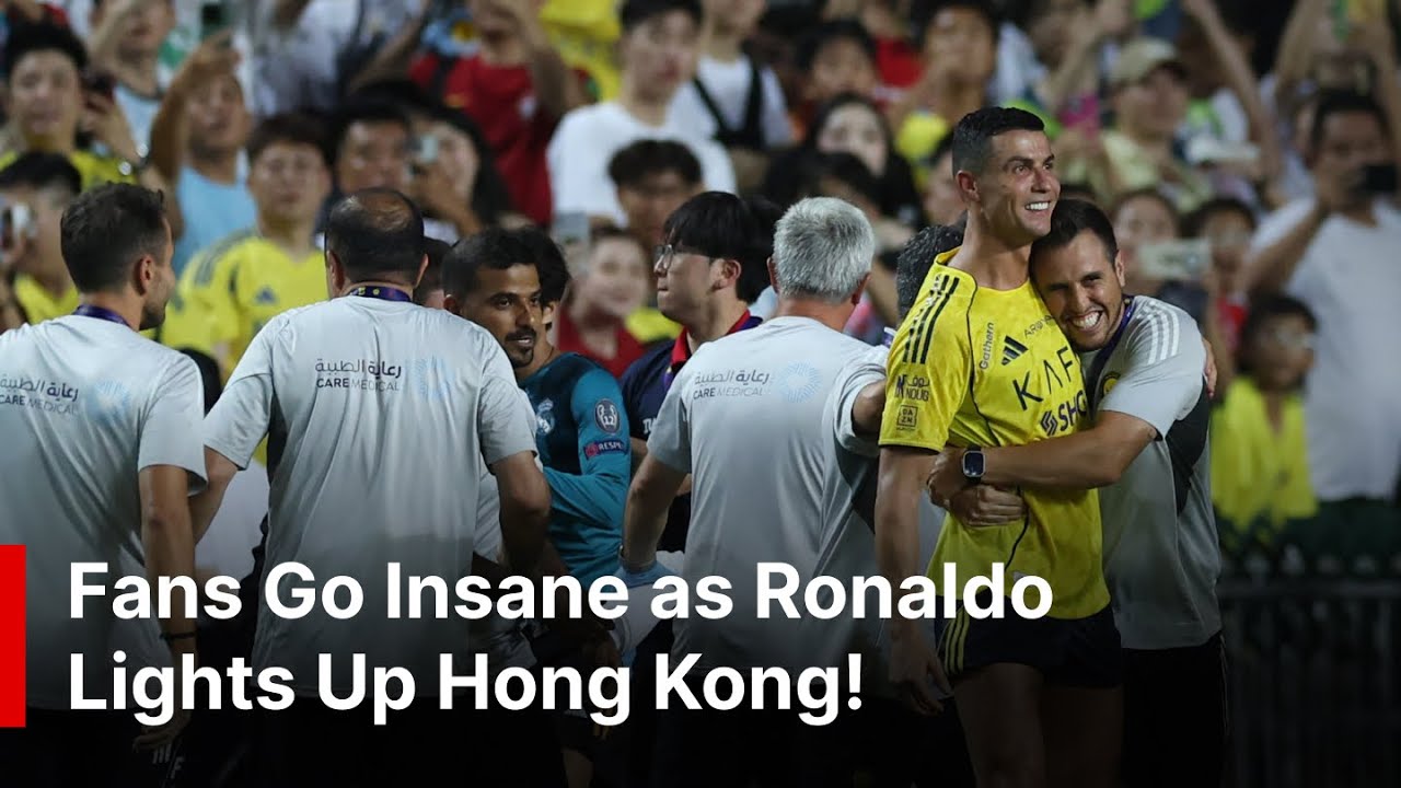 INSANE Crowd Scenes as Ronaldo Plays in Saudi Super Cup | AD1Z - YouTube