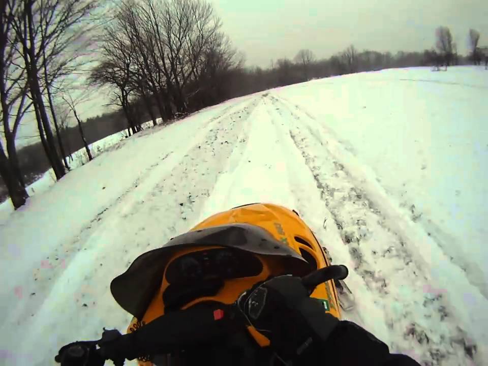 GoPro HD Hero SkiDoo MXZ 583 playin around at the Farm (5) - YouTube