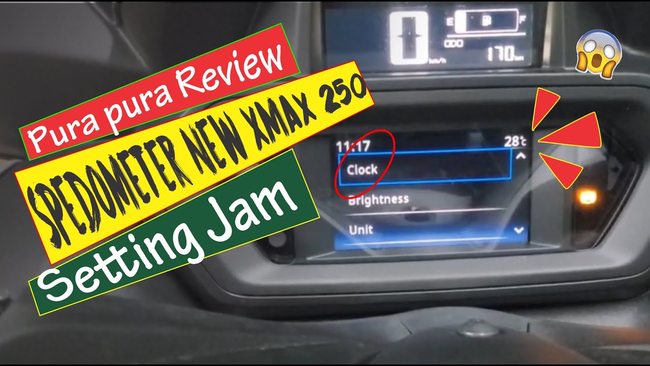 Cara Setting Speedometer New Xmax 250 Connected 2023 - YouTube