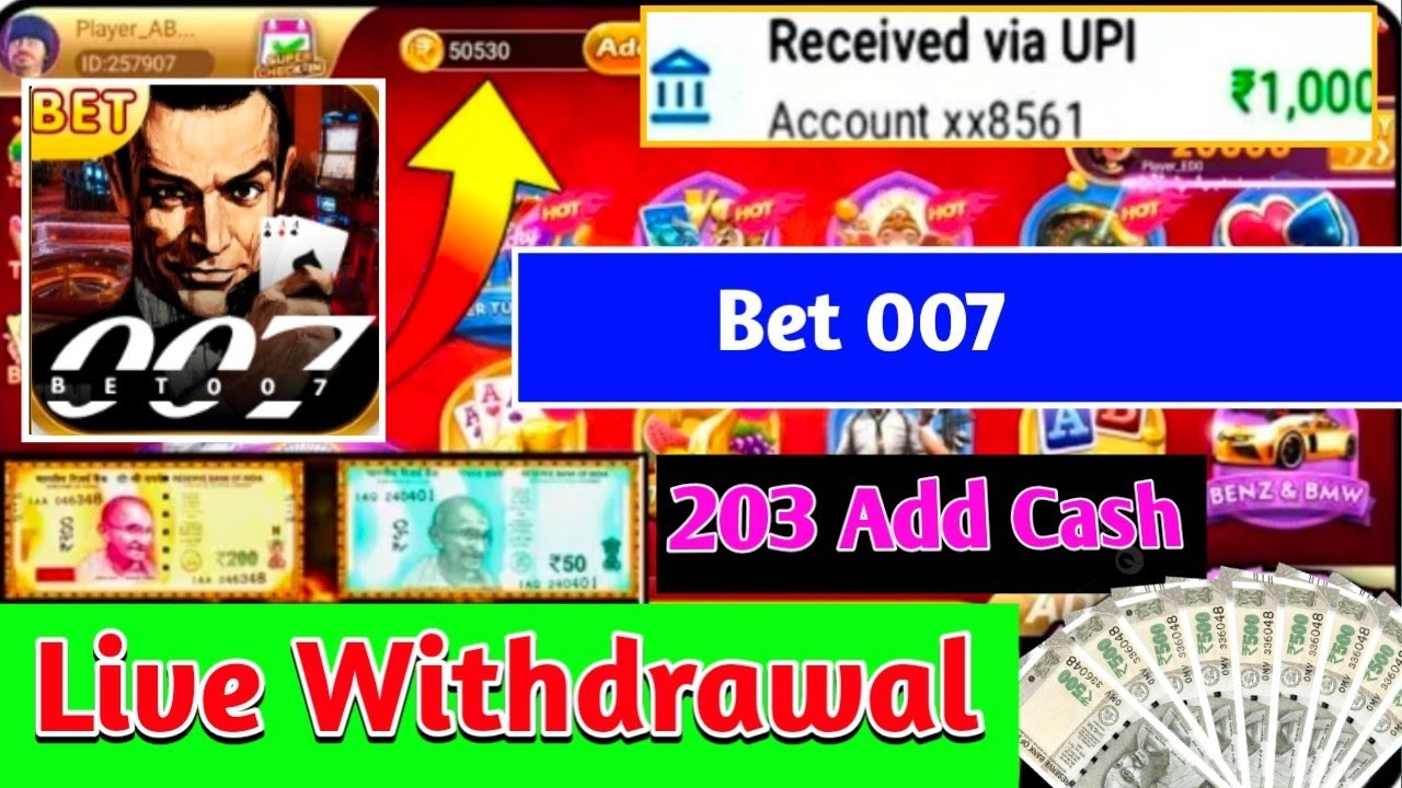 Bet 007 Withdrawal | Bet 007 App | Bet 007 Se Paise Kaise Kamaye | New Game | - YouTube