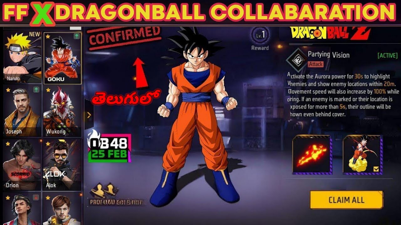 🔥 Free Fire x Dragon Ball Collab! Goku & Vegeta in FF! 😱 #FreeFire # ...
