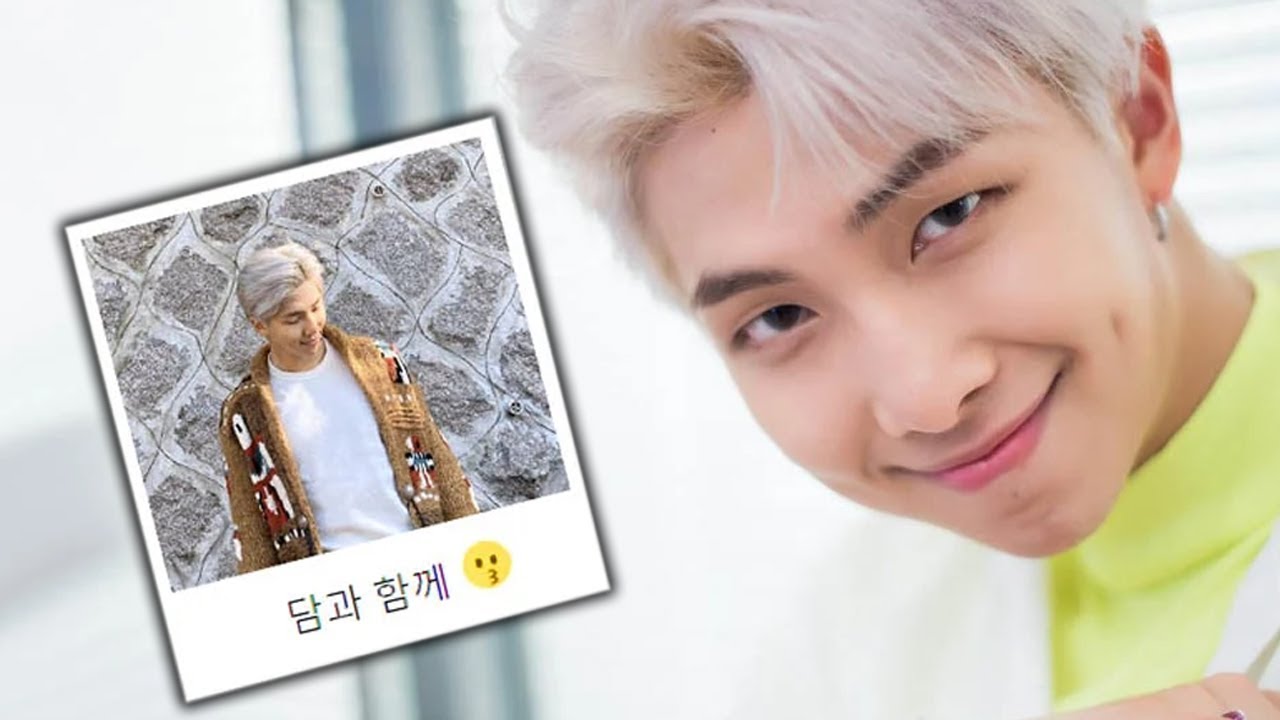 BTS RM Reveals His New Hair Colour & ARMY Love It! - YouTube